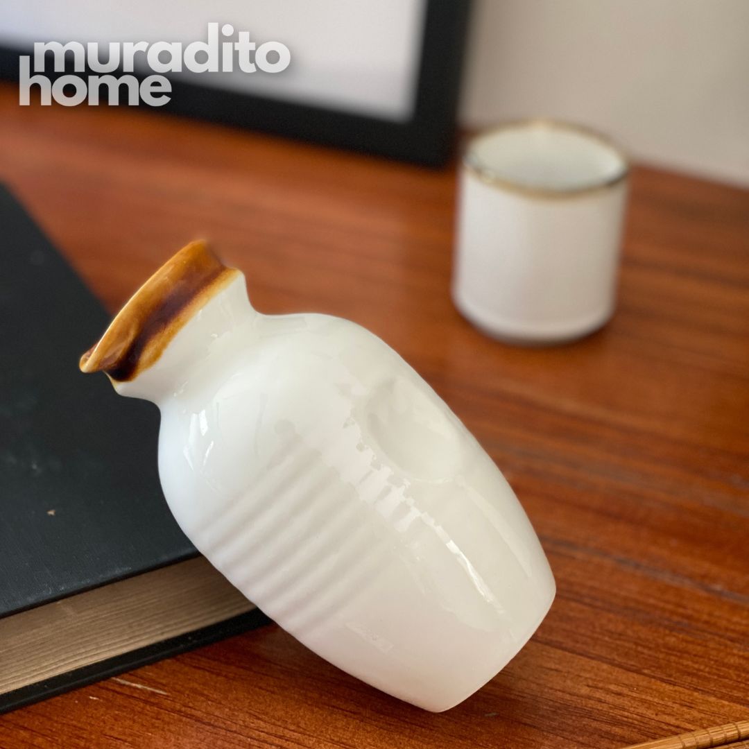 MURADITOHOME Hanatsuki Ceramic Japanese Cup and Creaner Jar Collection ...